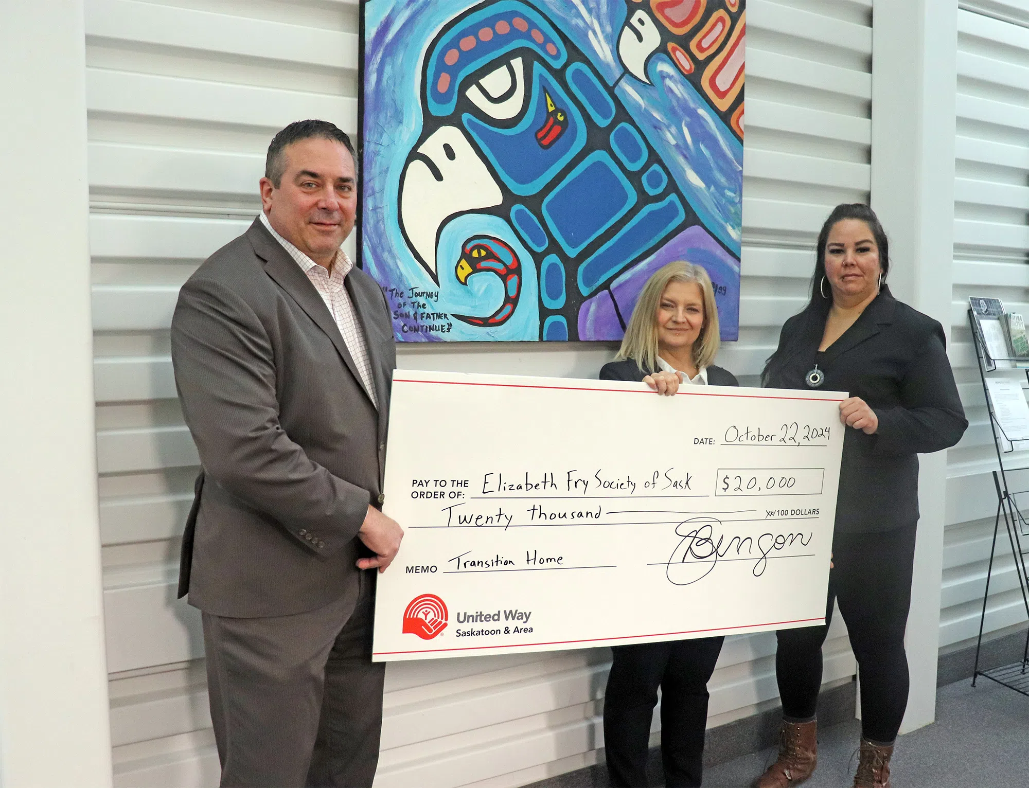 United Way grants $20,000 to Elizabeth Fry Society | Country 600 CJWW