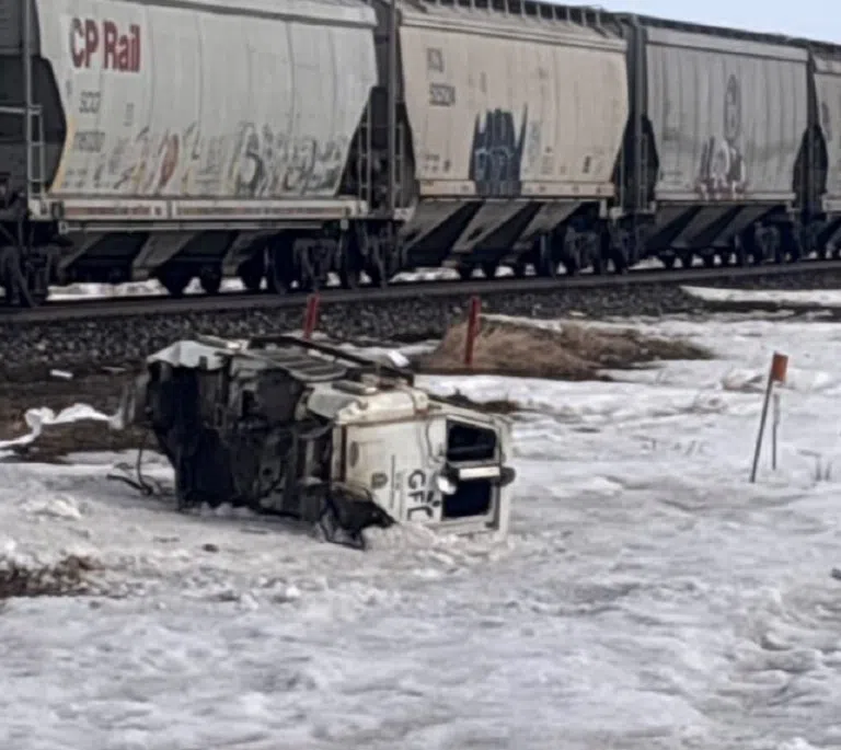 Garbage truck collides with train | Country 600 CJWW