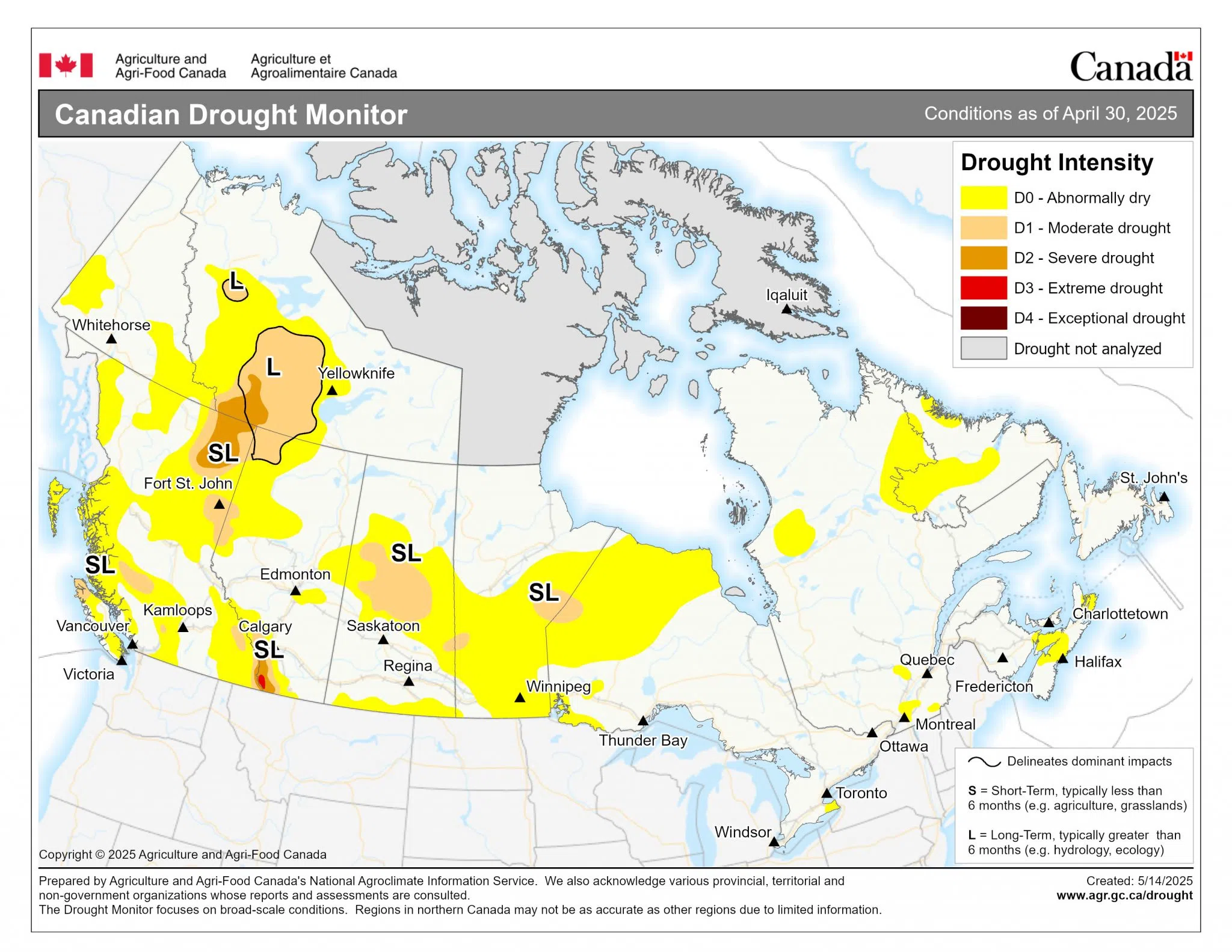 New Agriculture and Agri-Food Canada Drought Map shows how badly rain ...