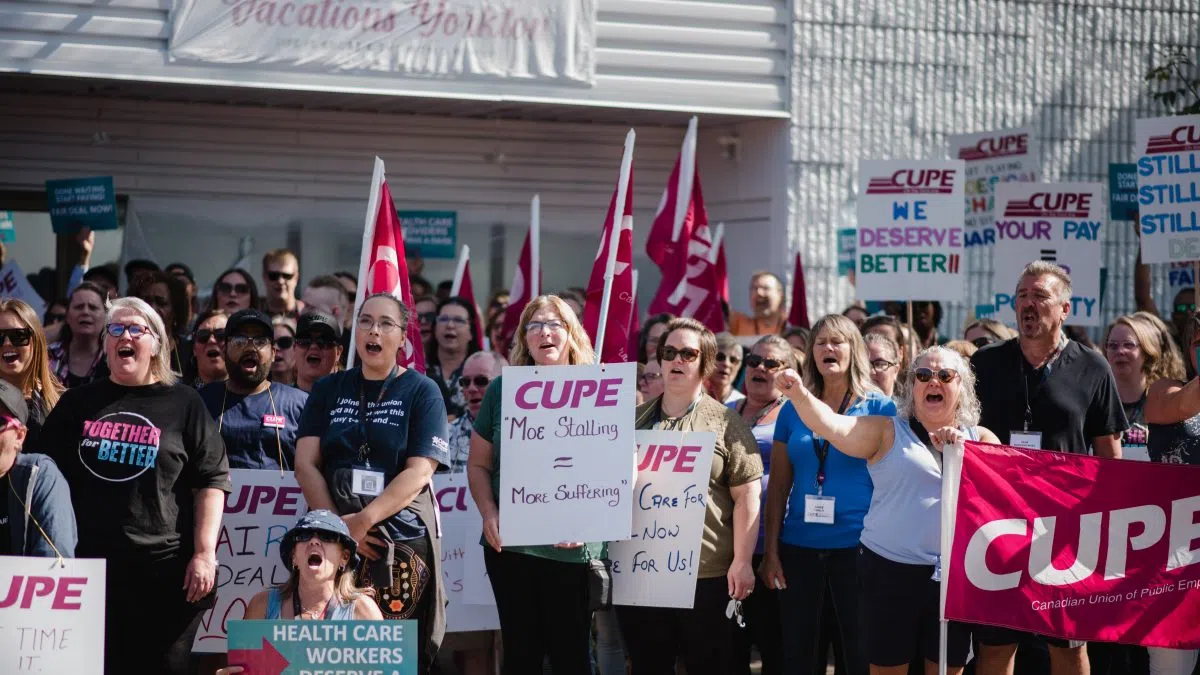 CUPE workers rally at Saskatchewan Party MLA’s Yorkton office | 92.9 ...