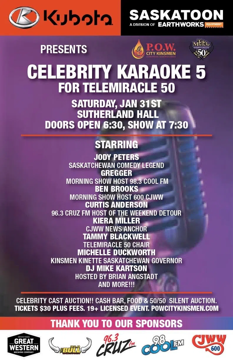 Interview: Kinsmen Celebrity Karaoke | Country 600 CJWW