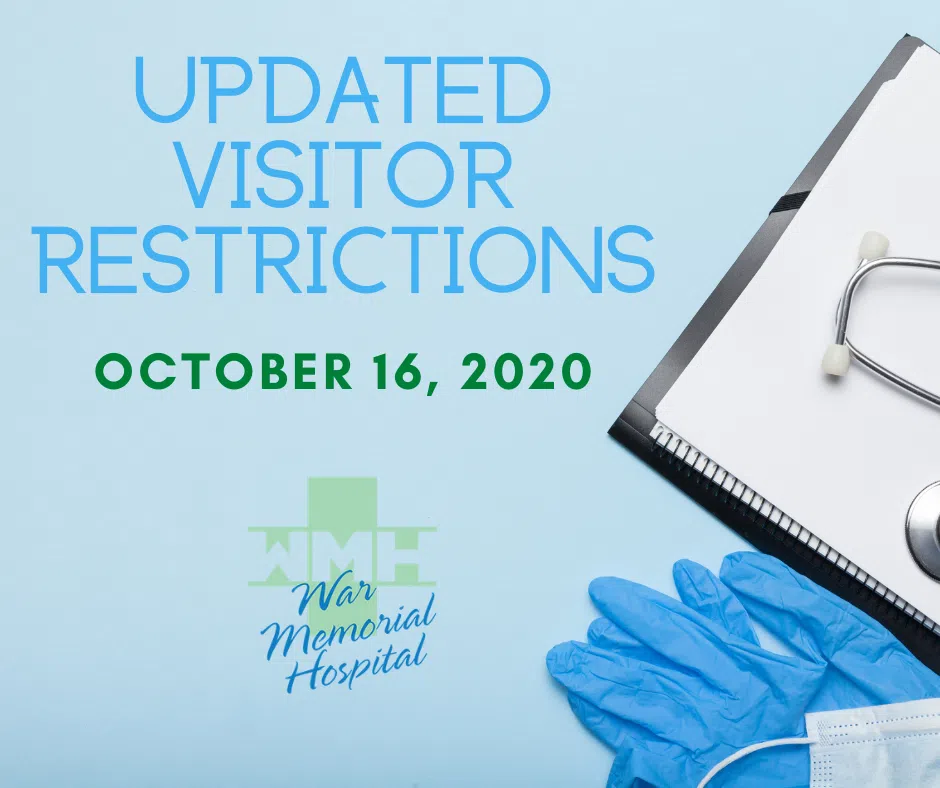 Soo’s War Memorial Hospital Implements Visitor Restrictions ...