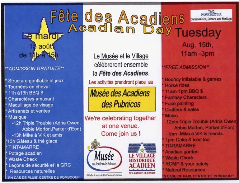 Tuesday Marks National Acadian Day | Y95.5