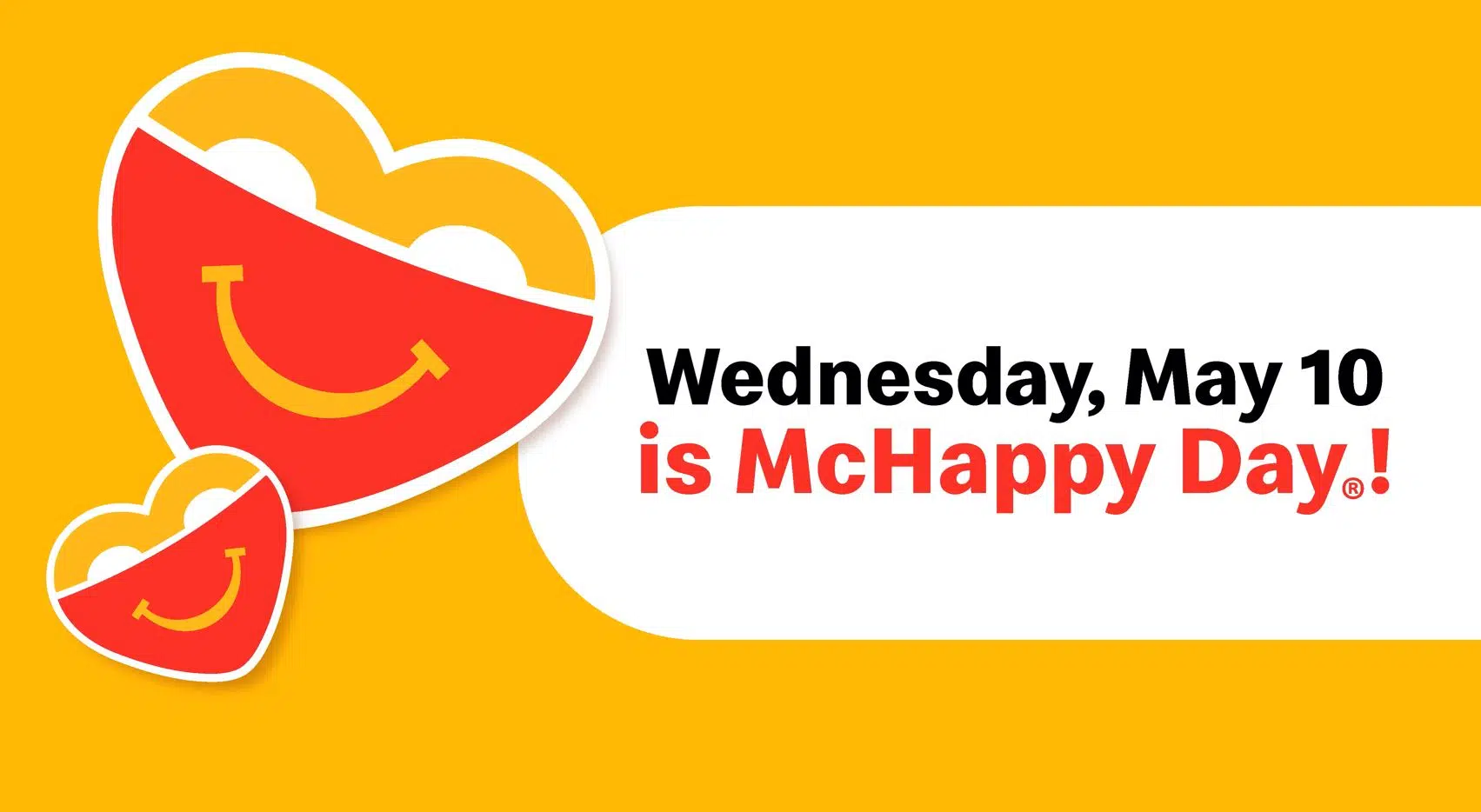 Wednesday, May 10th is McHappy Day! | Y95.5