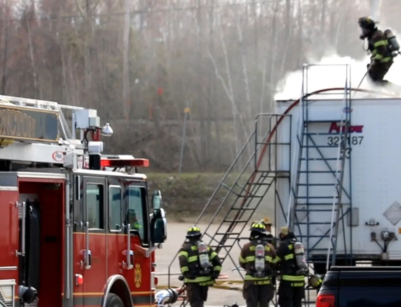 Moncton Fire Battles Tough Transport Trailer Blaze | 91.9 The Bend