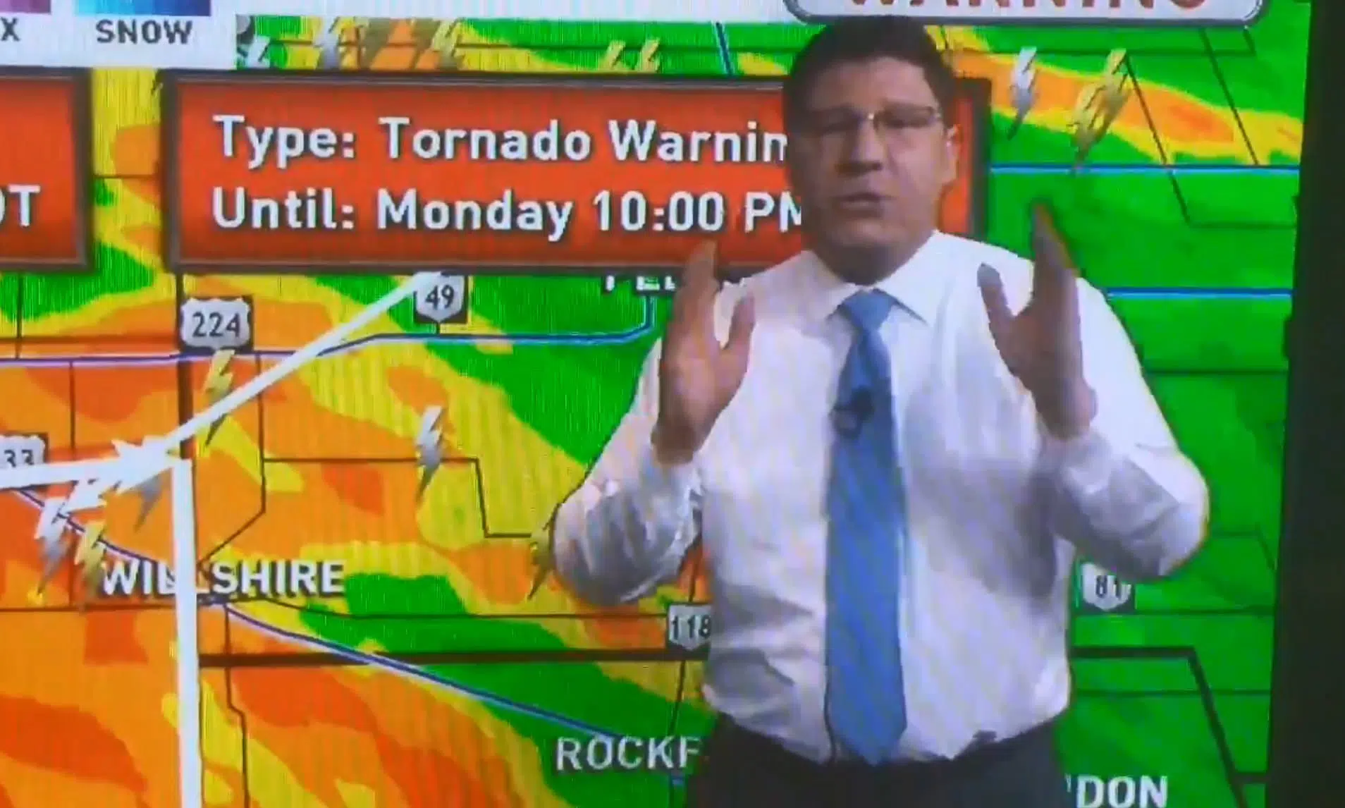 Weatherman rants about angry fans of tornado warning | Country 105 ...