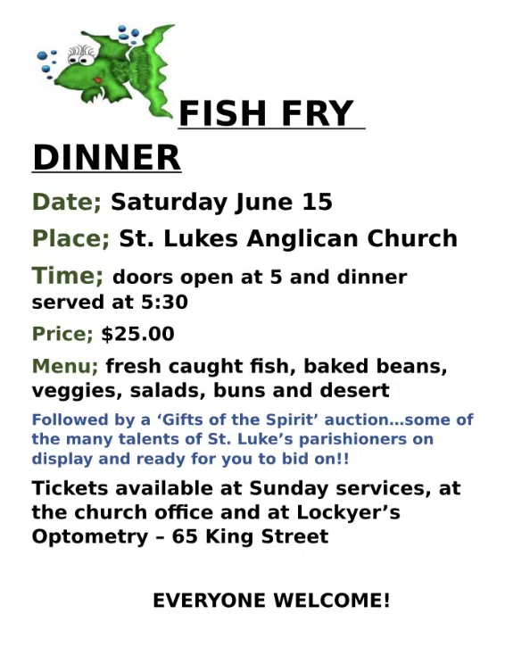 Fish Fry Dinner | CKDR