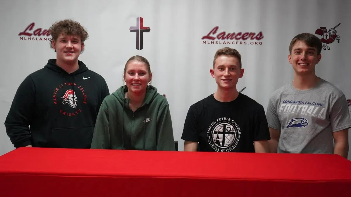 Four Lutheran Lancer Athletes Commit to College | Seehafer News