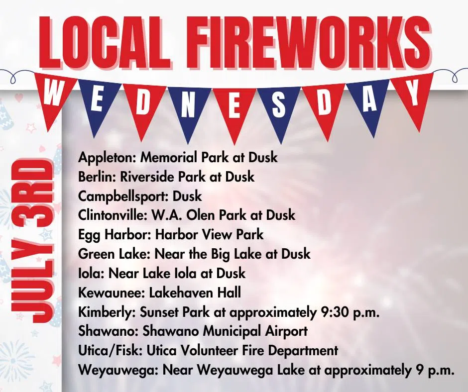 Wednesday Fireworks Shows | Seehafer News