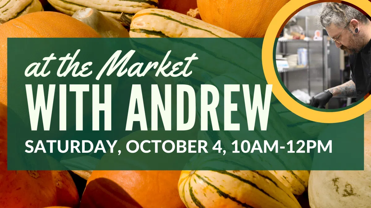 “At the Market with Andrew” returns to MPL for an October 4 Walkabout | Seehafer News