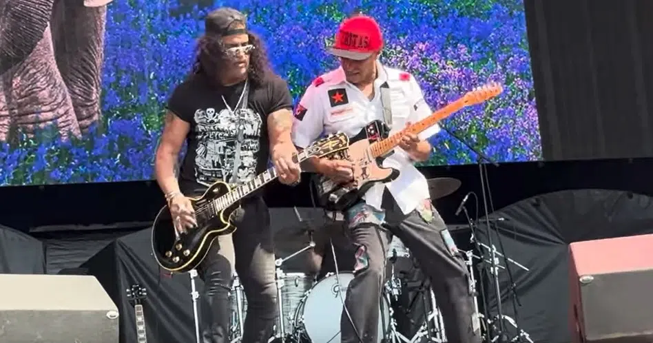 SLASH & TOM MORELLO LIVE PREMIERE ‘INTERSTATE 80’ GUITAR DUEL | Rock 107