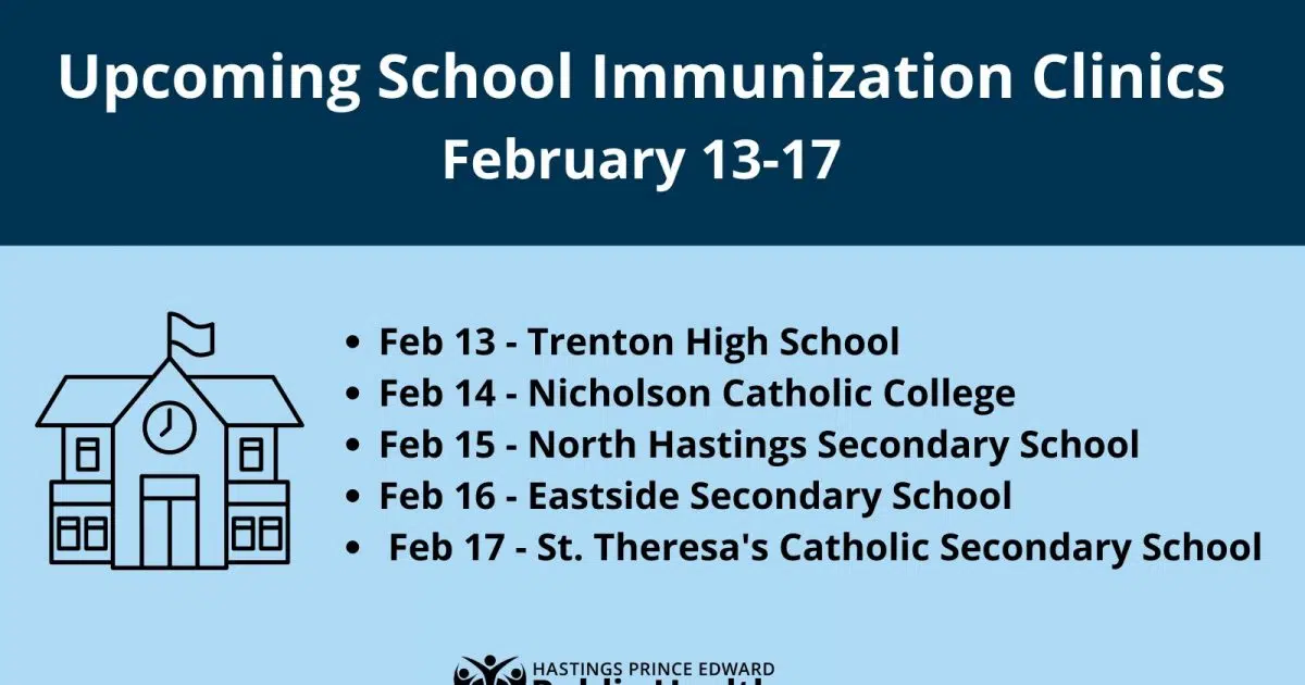 Schools prepare immunization clinics | Quinte News