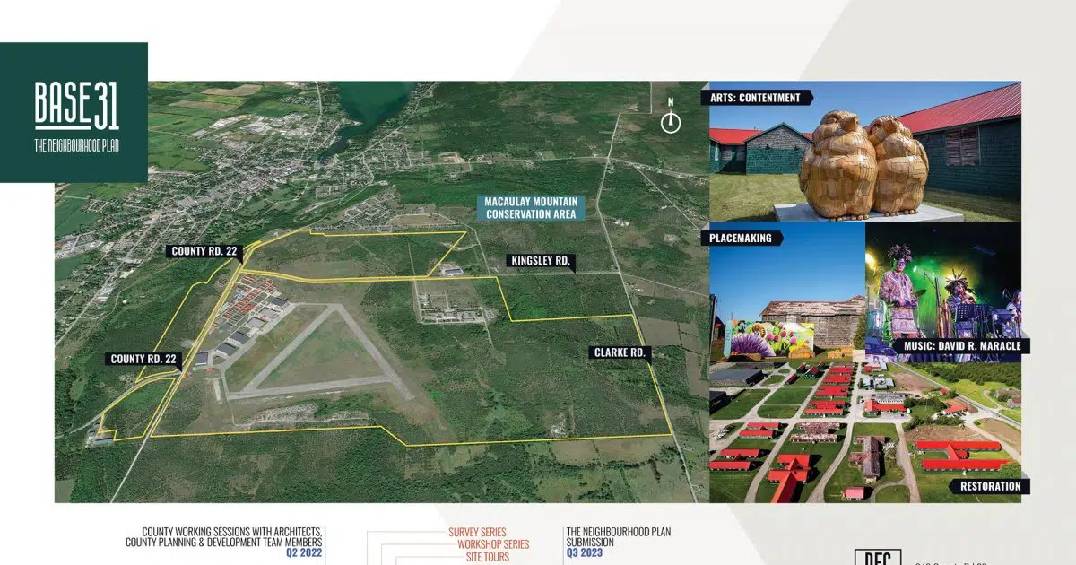 Ambitious plans for Base31 | Quinte News