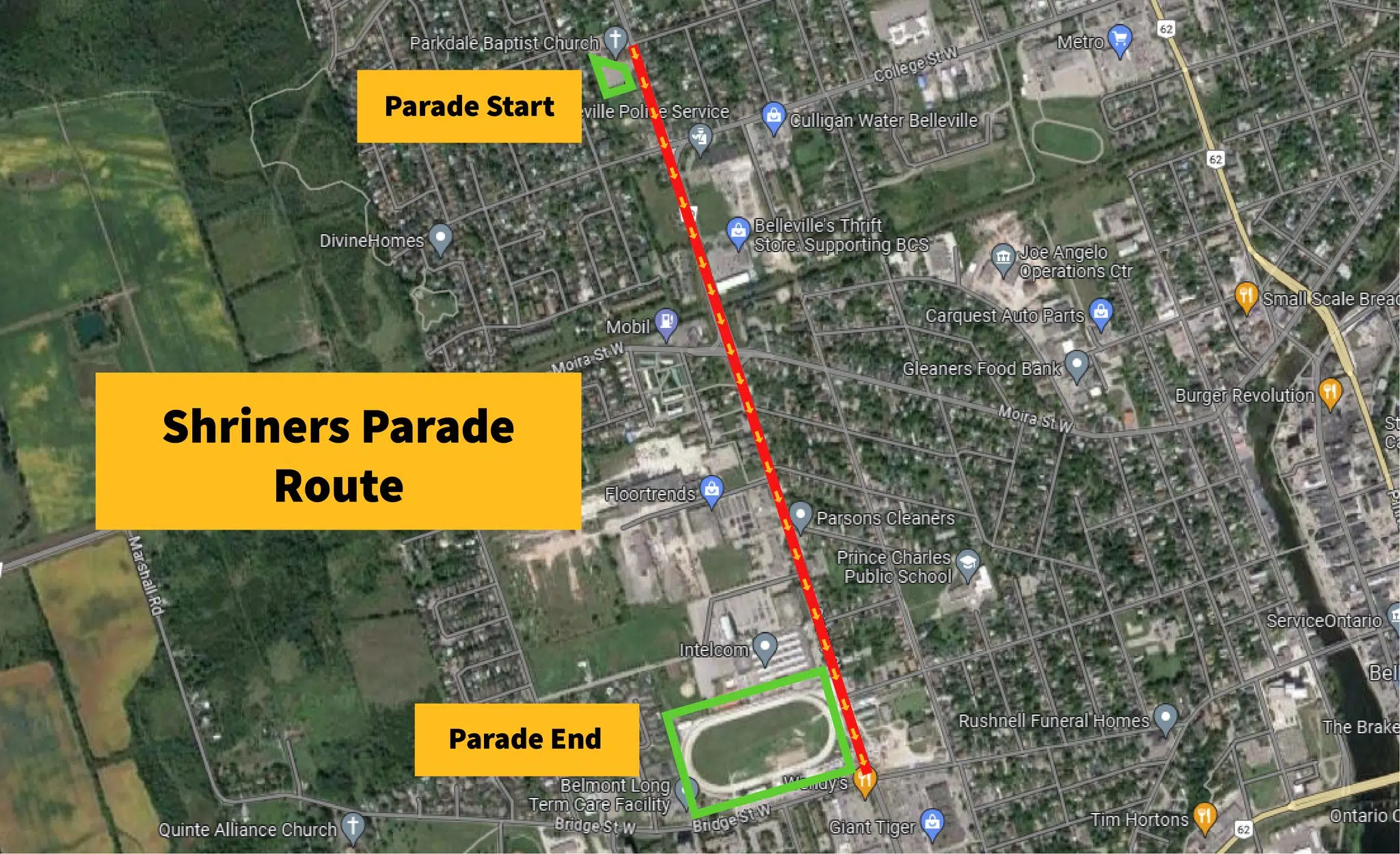 Weekend parade routes | Quinte News