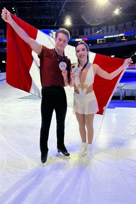 Michaud and Pereira skate to silver at Nationals | Quinte News