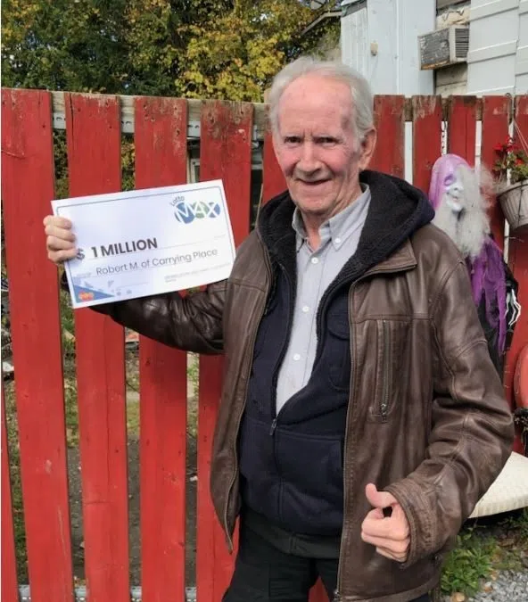 Carrying Place man winner of $1 million | Quinte News