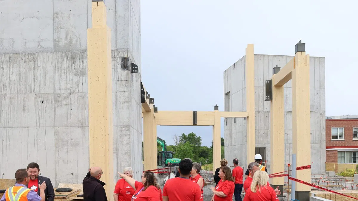 Timber arrives for hospital build | Quinte News
