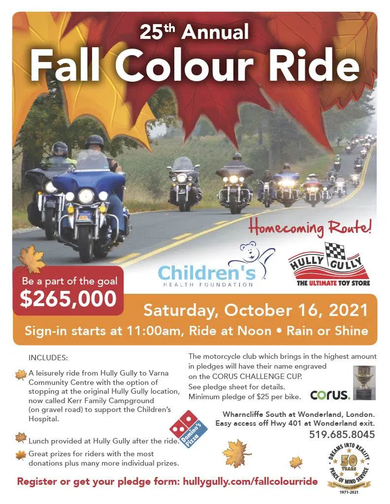 Hully Gully Fall Colour Ride takes the Homecoming Route | 106.9 The X