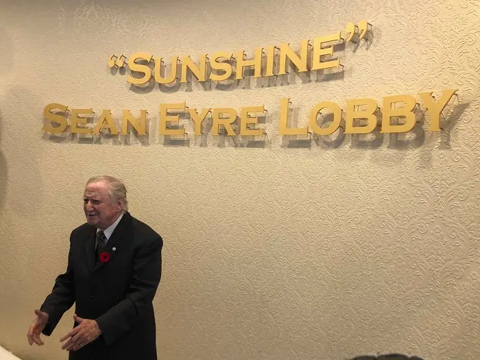 Showplace lobby named after ‘Sunshine’ Sean Eyre | PTBO Today Showplace lobby named after ‘Sunshine’ Sean Eyre | PTBO Today