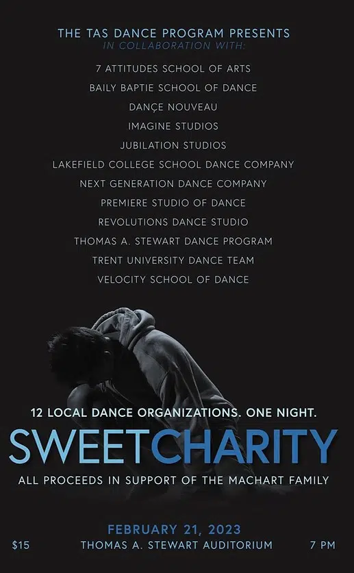 Dance event at TAS tonight in support of Rowghan MacHart | PTBO Today