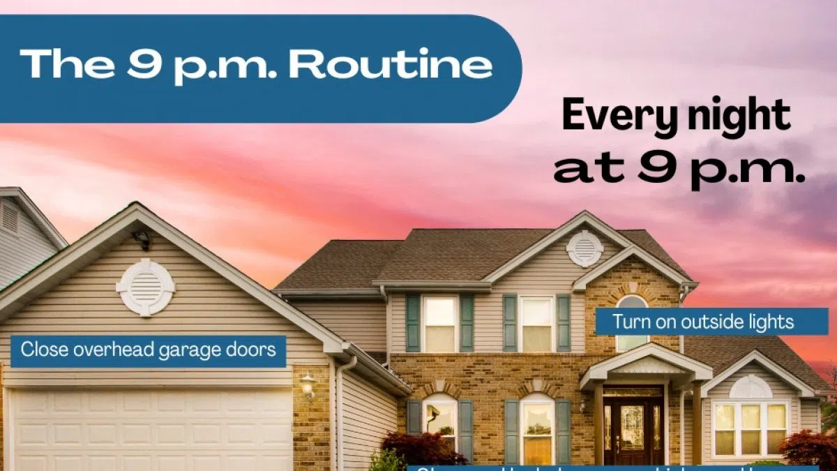 OPP encouraging residents to follow the 9 p.m. Routine as a crime ...