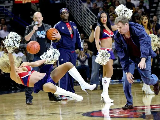 Will Ferrell Clobbers Cheerleader with a Basketball [VIDEO] | 102.9 The ...