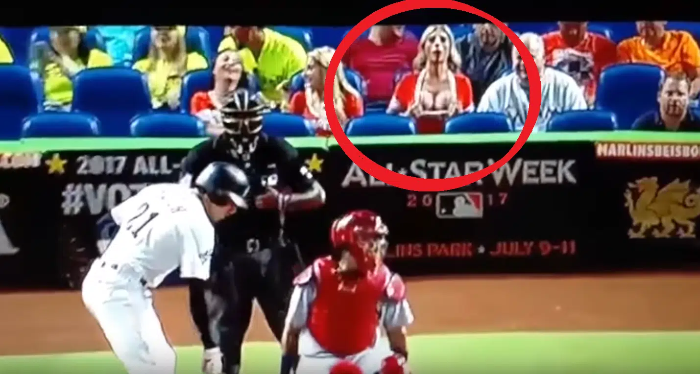 Marlins Fan Flashes Pitcher During Game [VIDEO] | 102.9 The Buzz