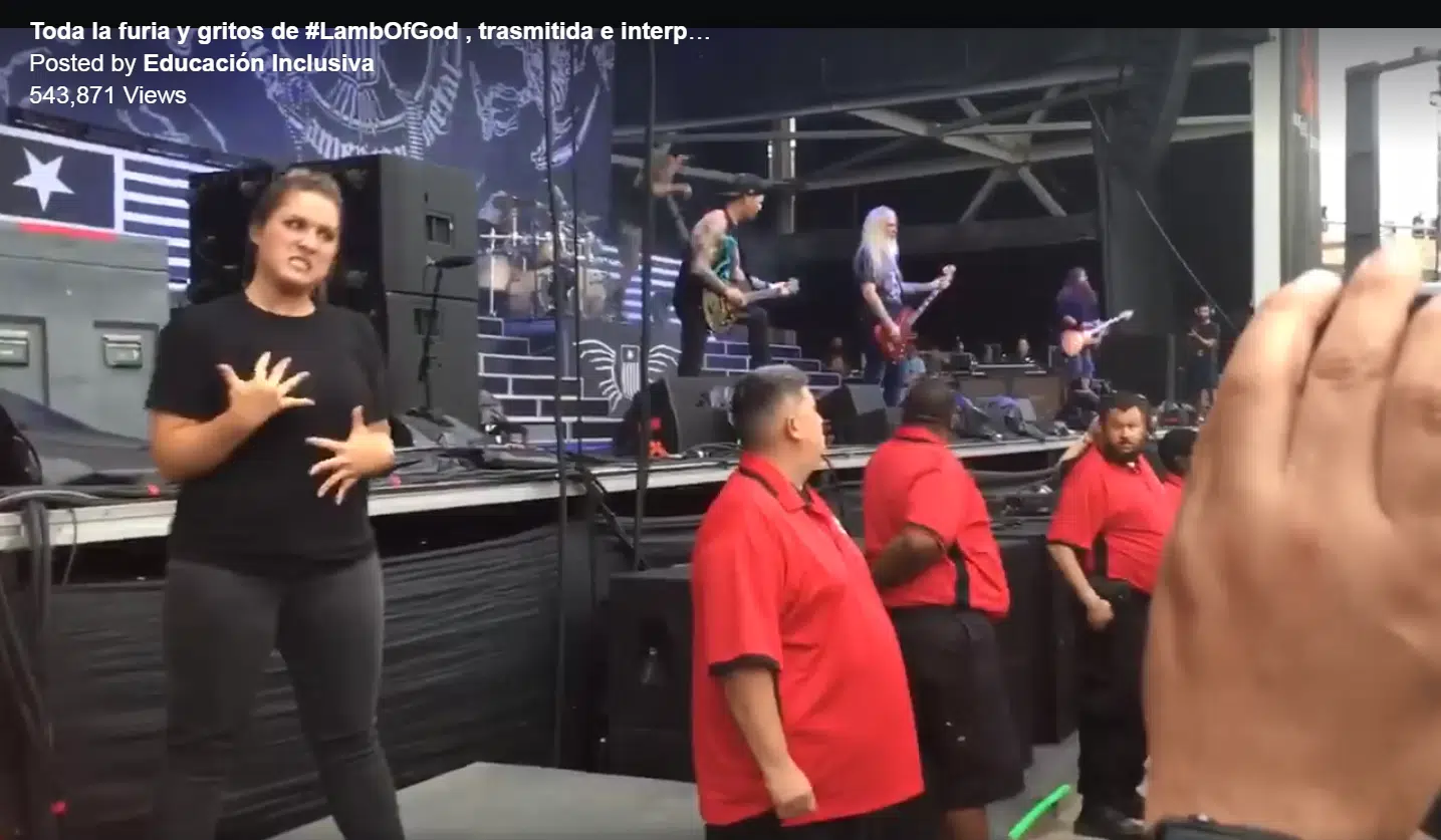 Watch This Sign Language Interpreter Translate Lamb Of God | 102.9 The Buzz