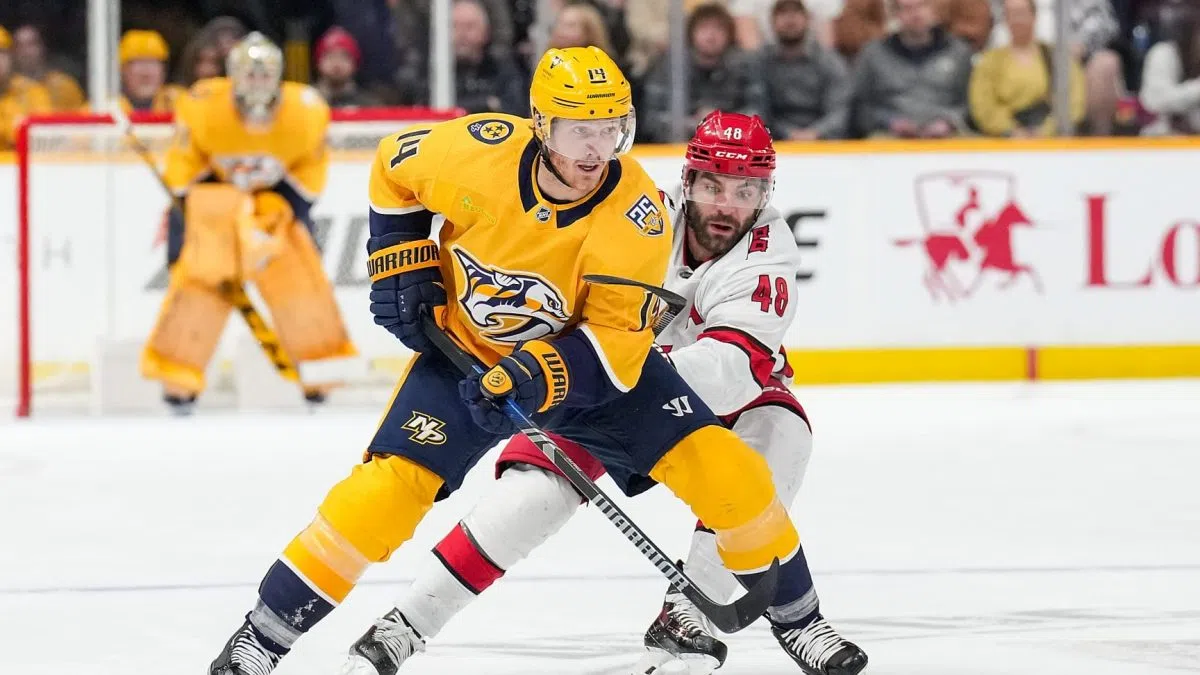 Gus Nyquist Utilizing Traction Technology With Nashville Predators ...