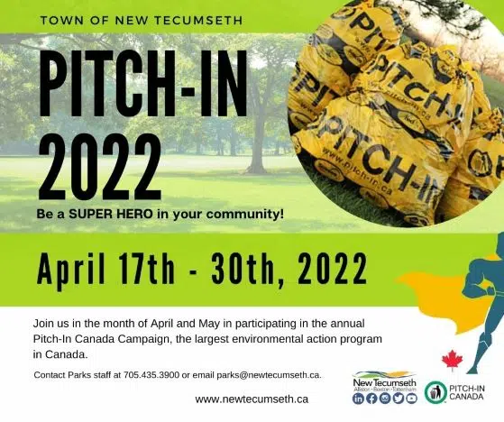Help Clean Up During Pitch In Week | FM92 South Simcoe Today