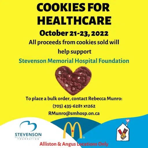 Cookies to Help the Hospital | FM92 South Simcoe Today