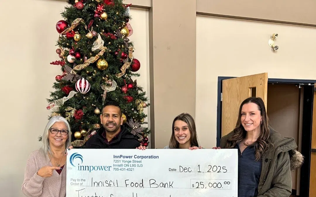 Innisfil Food Bank receives $25,000 donation from InnPower | FM92 South ...