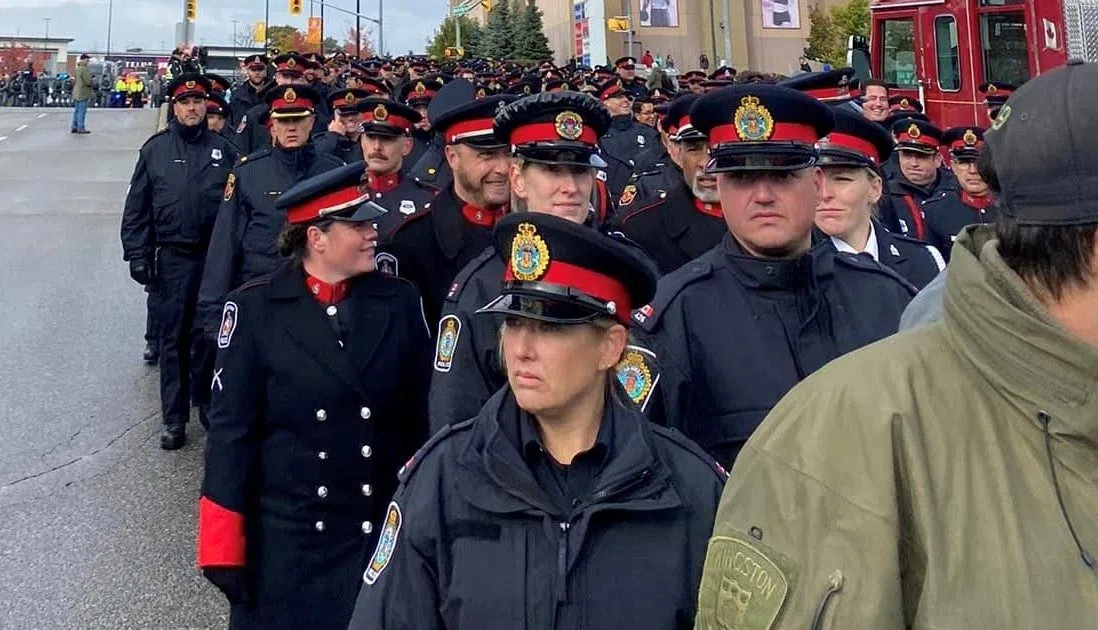 Showing support in terrible times: Smiths Falls Police officers to ...