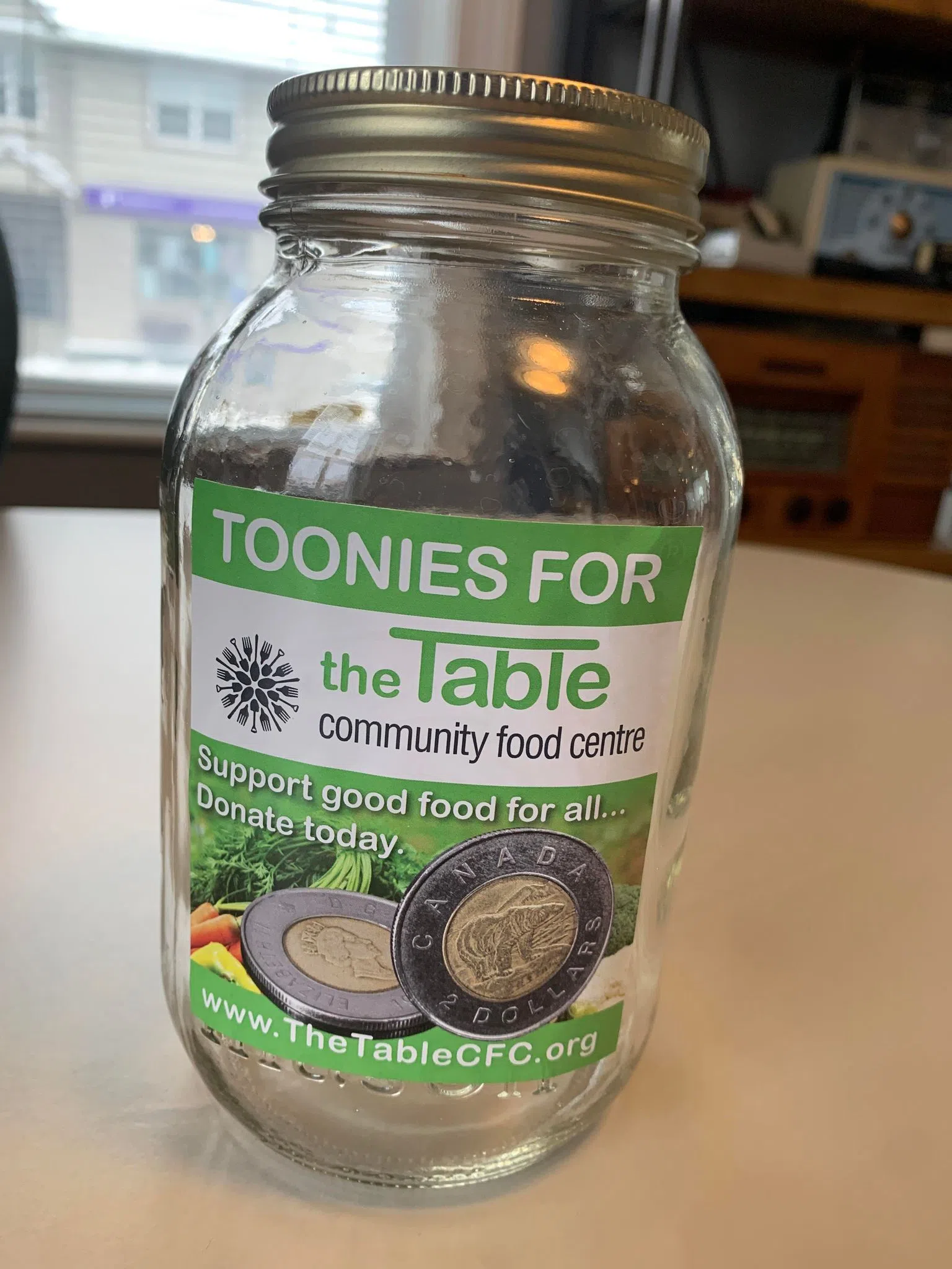 Chip in a toonie for The Table when you’re out and about ...