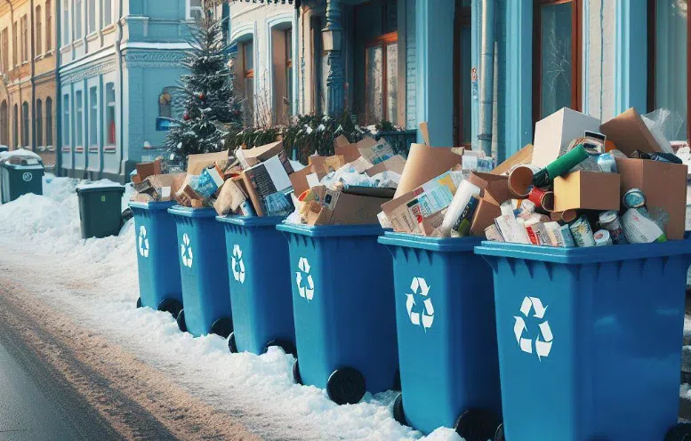 Don’t cram it in there! Friendly request about winter recycling ...