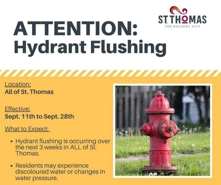 Annual Fire Hydrant Flushing now underway in St. Thomas | 94.1 St ...