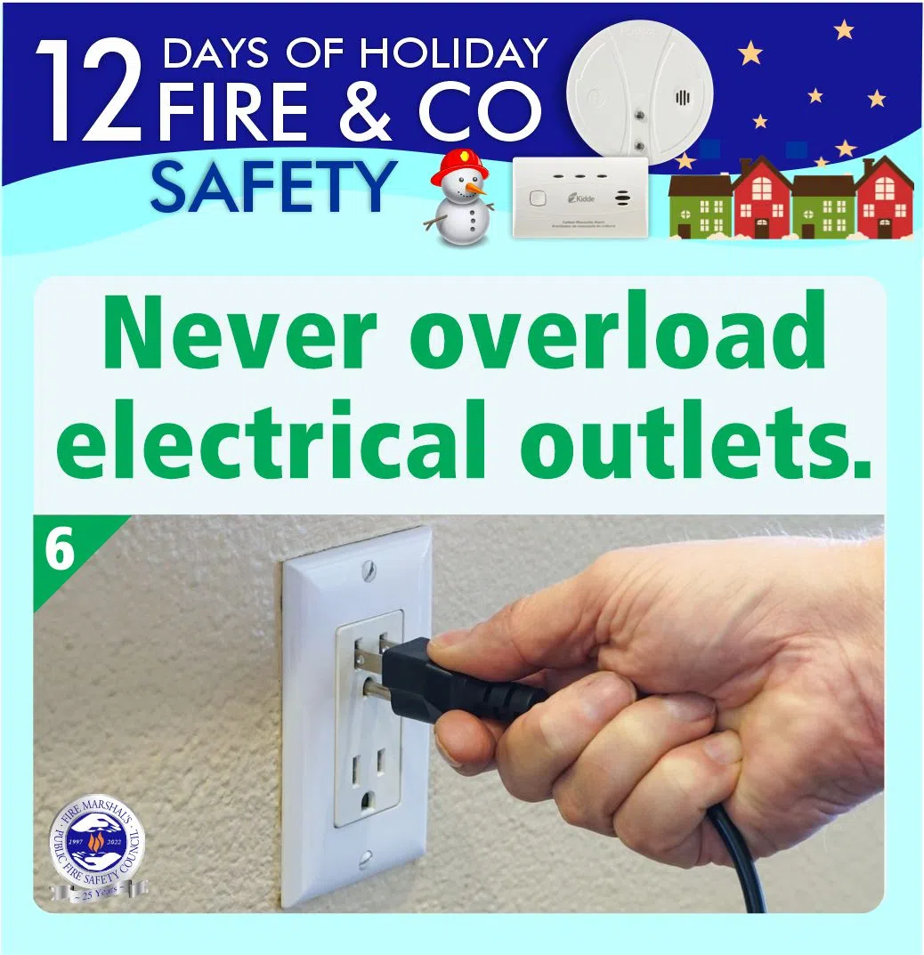 Day #6 of the 12 Days of Holiday Fire & CO Safety Tips | 94.1 St.ThomasToday.ca
