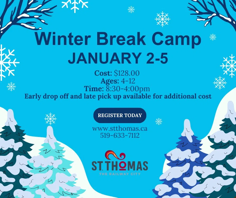 St. Thomas offering Winter Break Camp beginning January 2nd | 94.1 St.ThomasToday.ca
