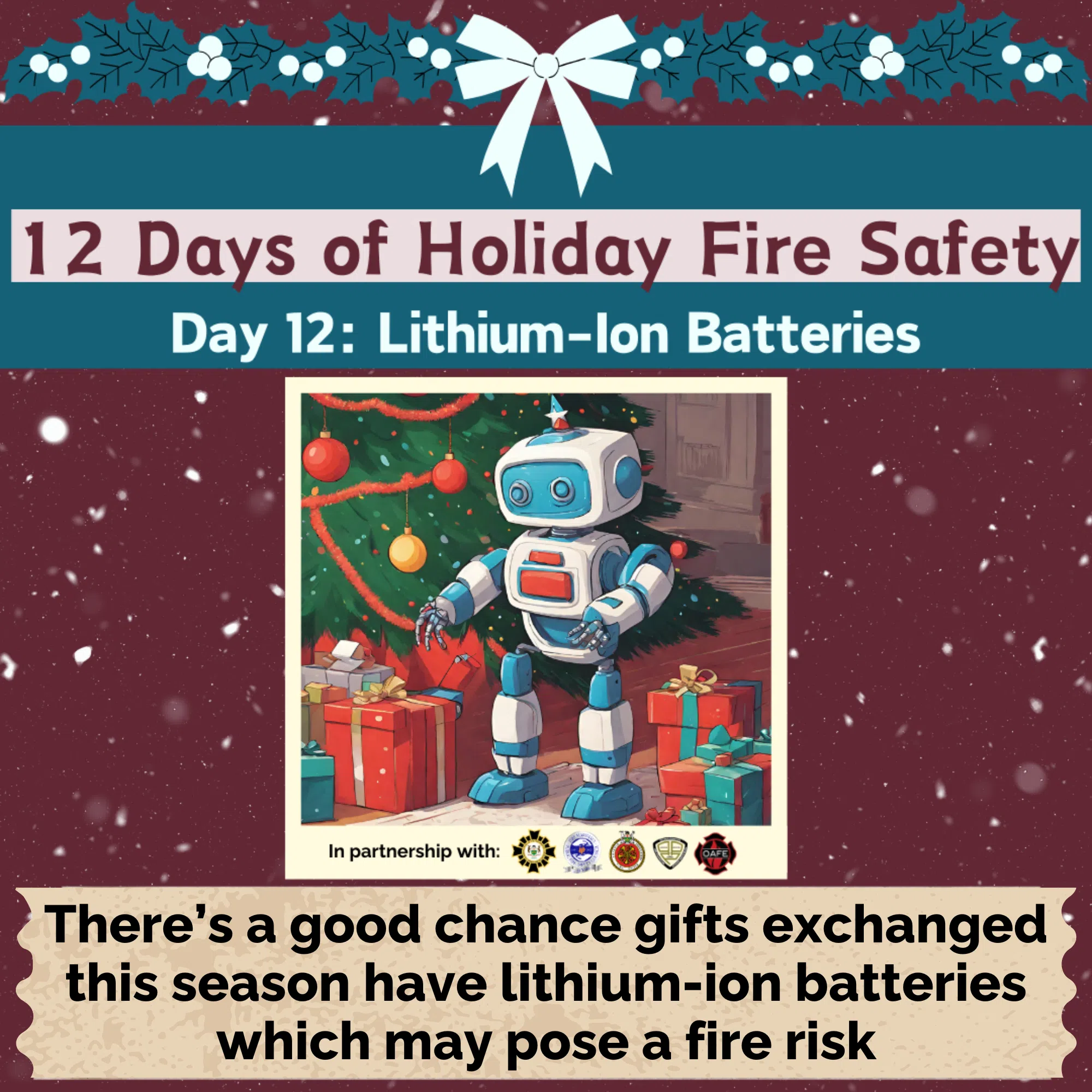 Day #12 of the 12 Days of Holiday Fire & CO Safety Tips | 94.1 St ...