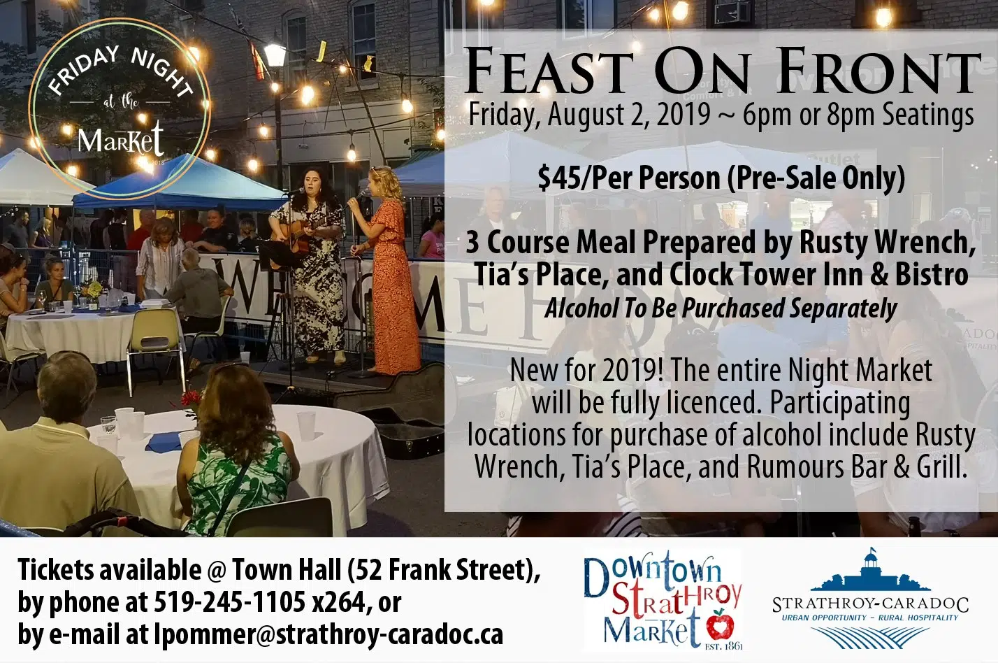 2nd Annual Feast on Front Outdoor Diner Filling Up | 105.7 Strathroy Today