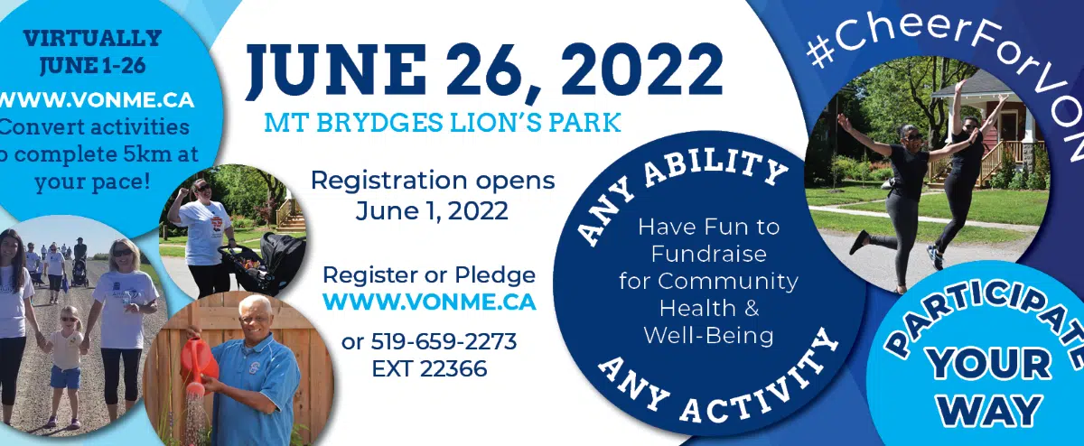 COMMUNITY SPOTLIGHT – VON Activity Challenge Starts Virtually Wednesday ...