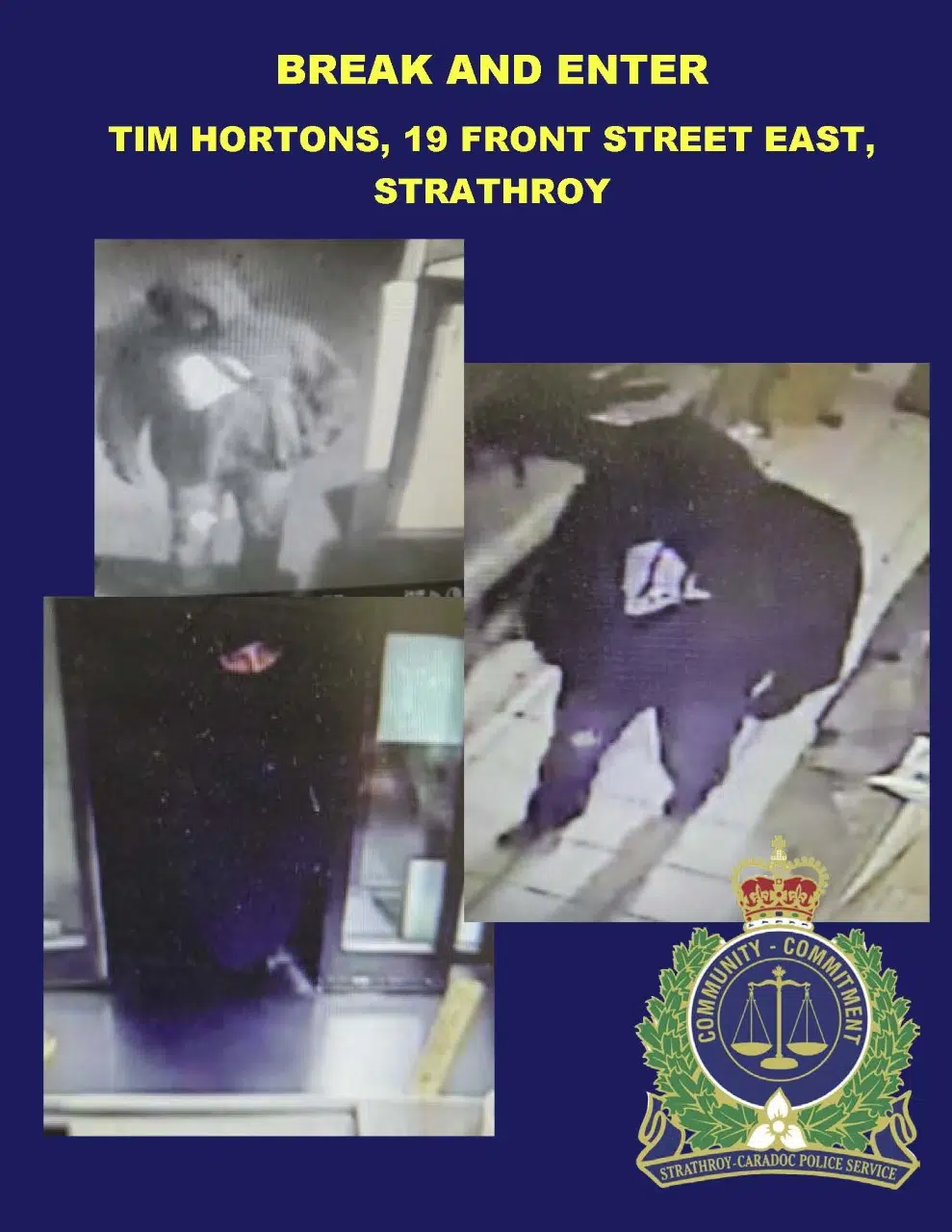 Tim Hortons Break and Enter Being Investigated | 105.7 Strathroy Today