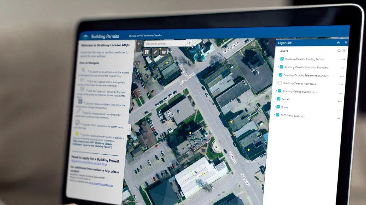 Municipality launches new building permit interactive map | 105.7 ...