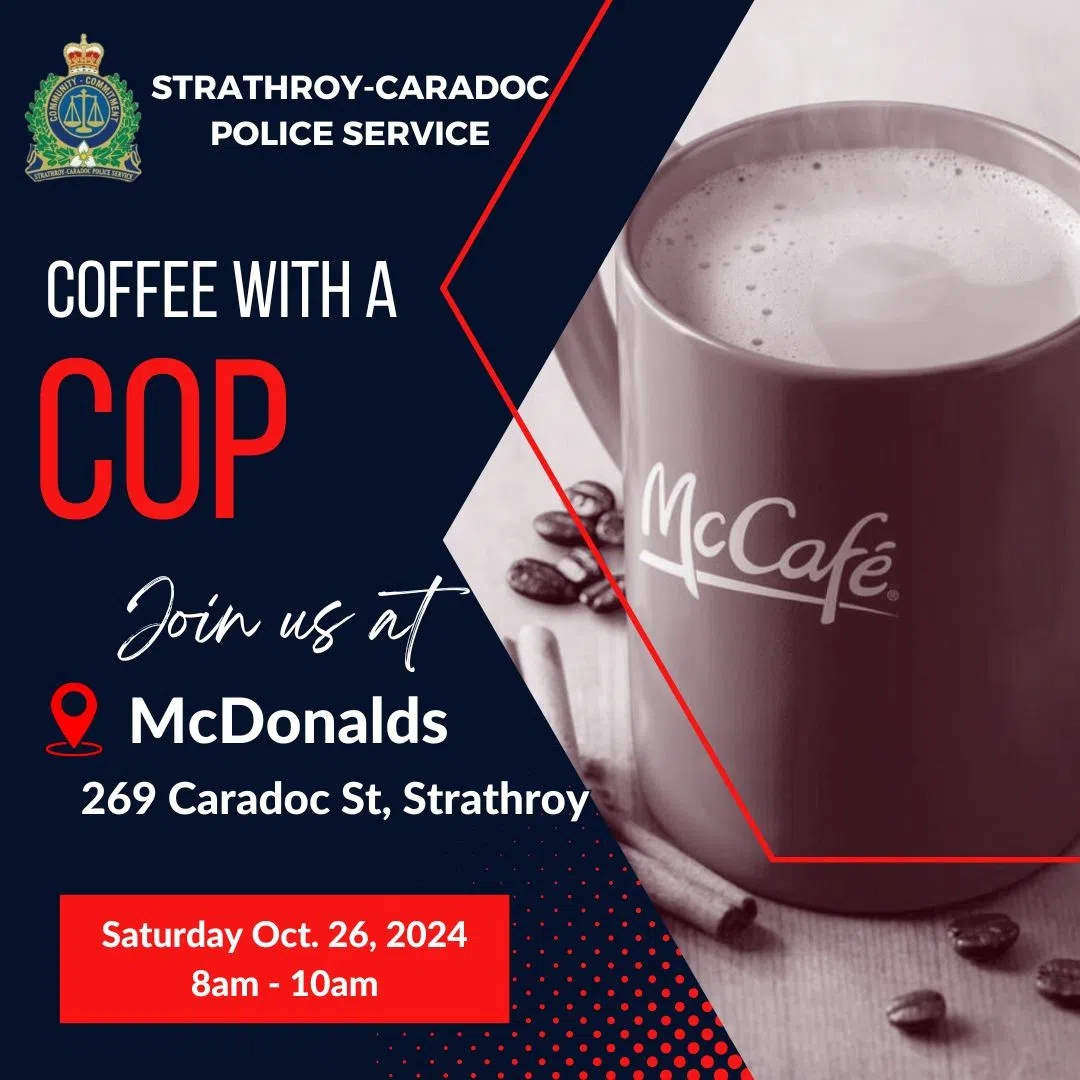 Coffee With A Cop coming Saturday | 105.7 Strathroy Today