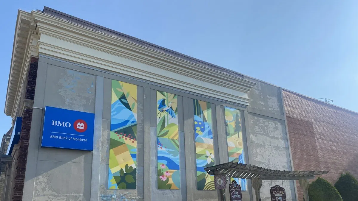 After years of work, Exeter’s new mural is finally hung in the parkette ...