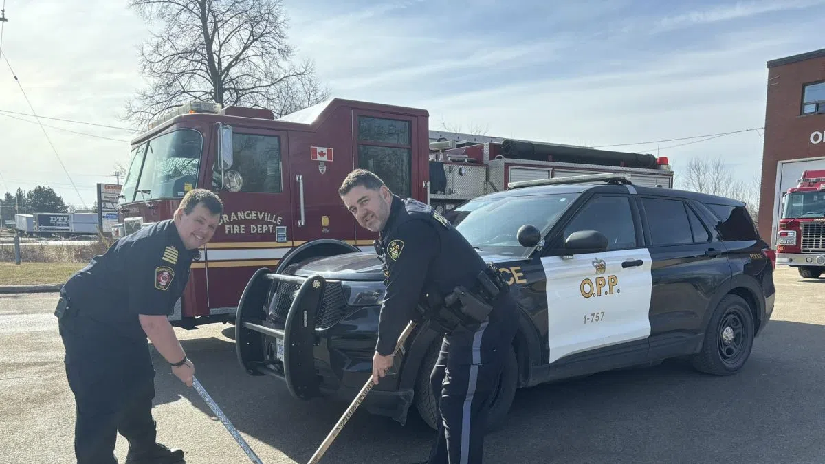 Dufferin OPP & Orangeville Fire Drop The Puck This Weekend | FM101 ...