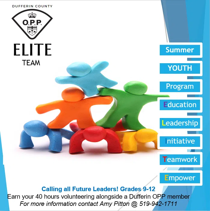 Dufferin OPP Launches Youth ELITE Team | FM101 Orangeville Today