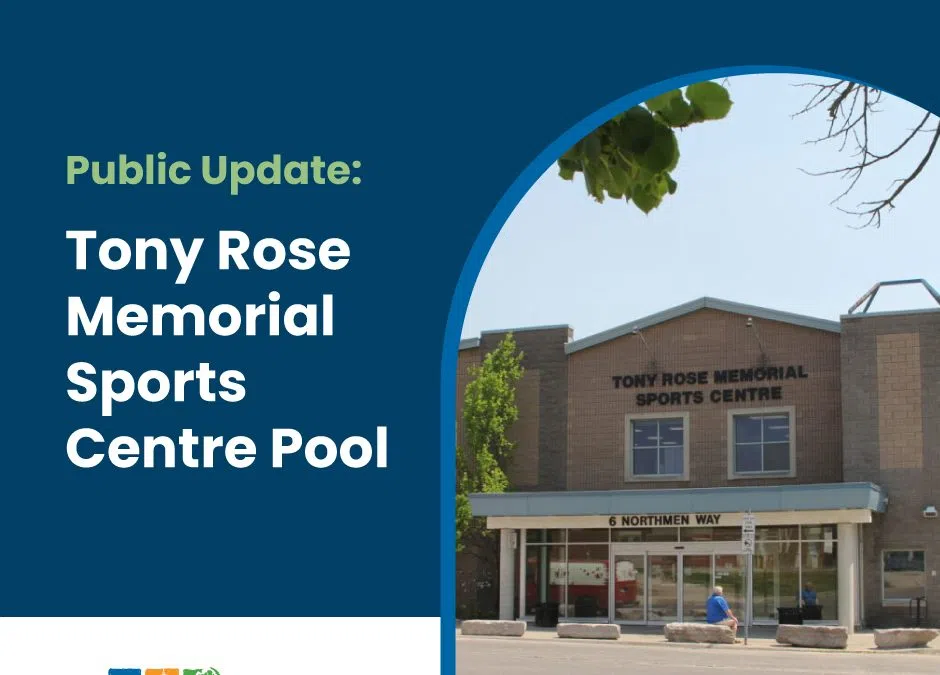 Tony Rose Aquatics Programs Shifting To Alder Rec Centre | FM101 ...