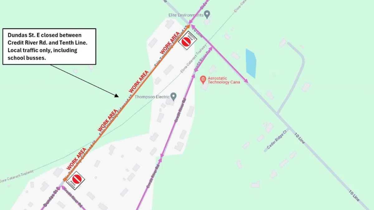 Dundas Street East in Erin closed March 31 to June 30th | FM92 South Simcoe Today