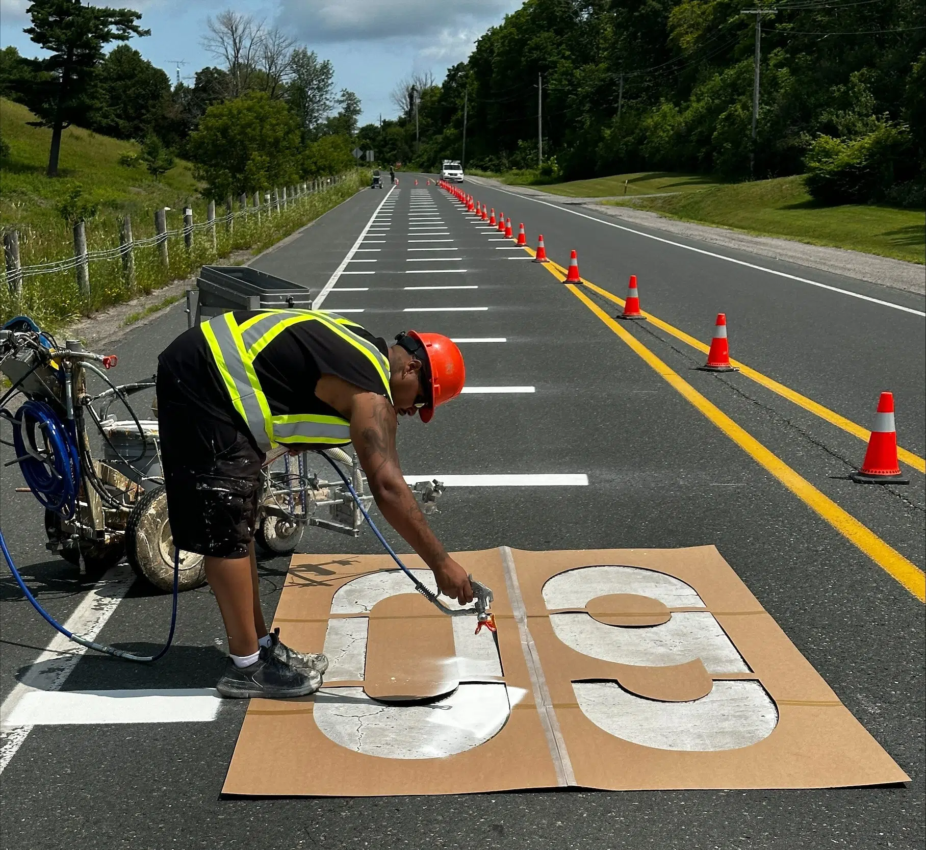 Northumberland County is gearing up for it’s yearly road painting ...